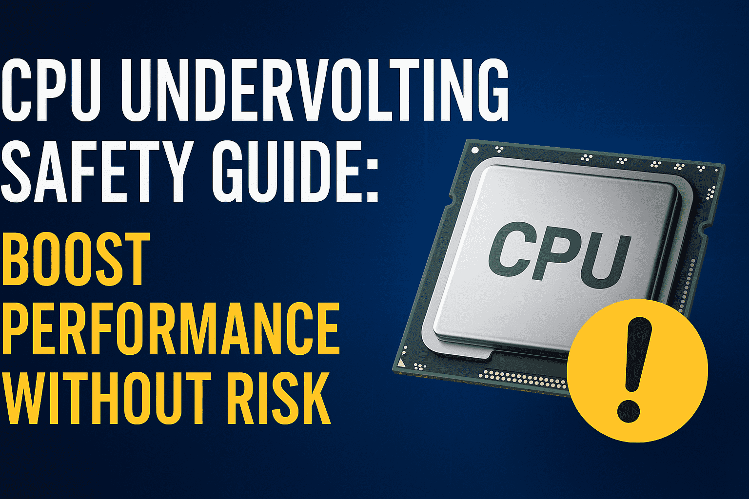 CPU Undervolting Safety Guide | Safe Steps & Tips 2025